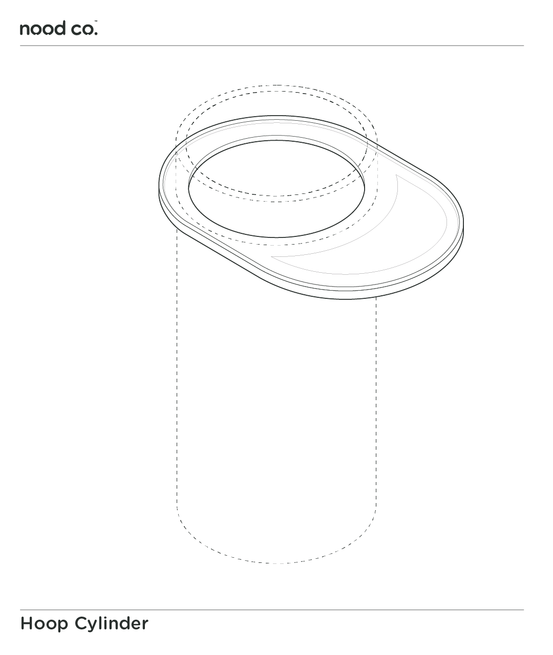 Cylinder - Hoop Basin in Powder Blue | Nood Co