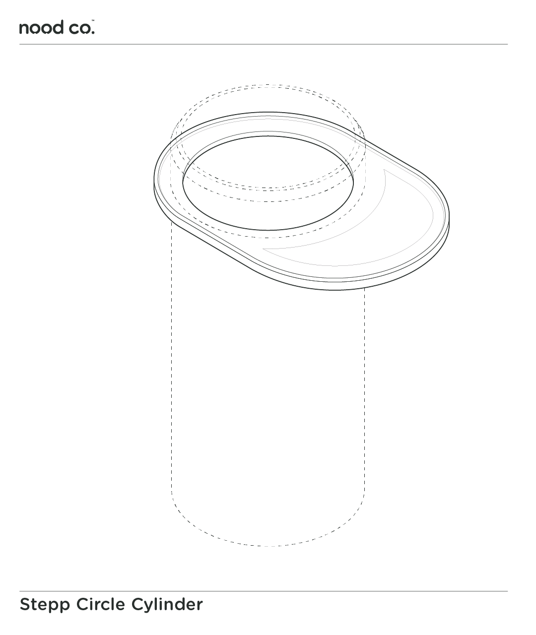 Cylinder - Stepp Circle Basin in Blush Pink | Nood Co